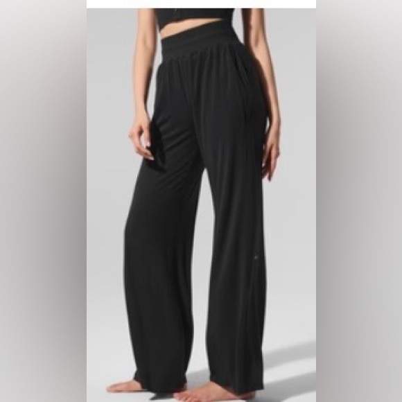 ALO Yoga | Pants & Jumpsuits | Alo Yoga Womens Semi Sheer Lounge Flare ...